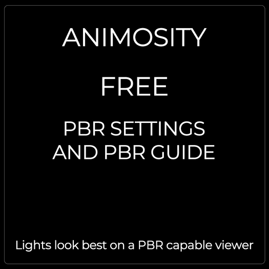 Second Life Marketplace - Animosity - PBR Light Settings